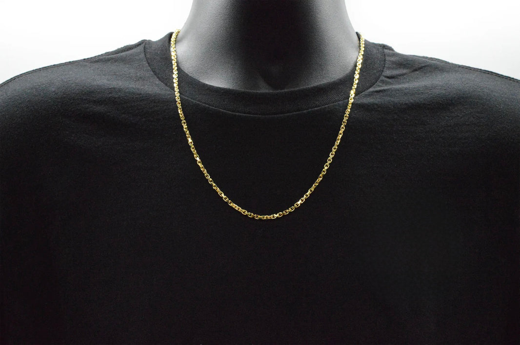 Solid Gold Cable Chains – Jewelry Spot USA