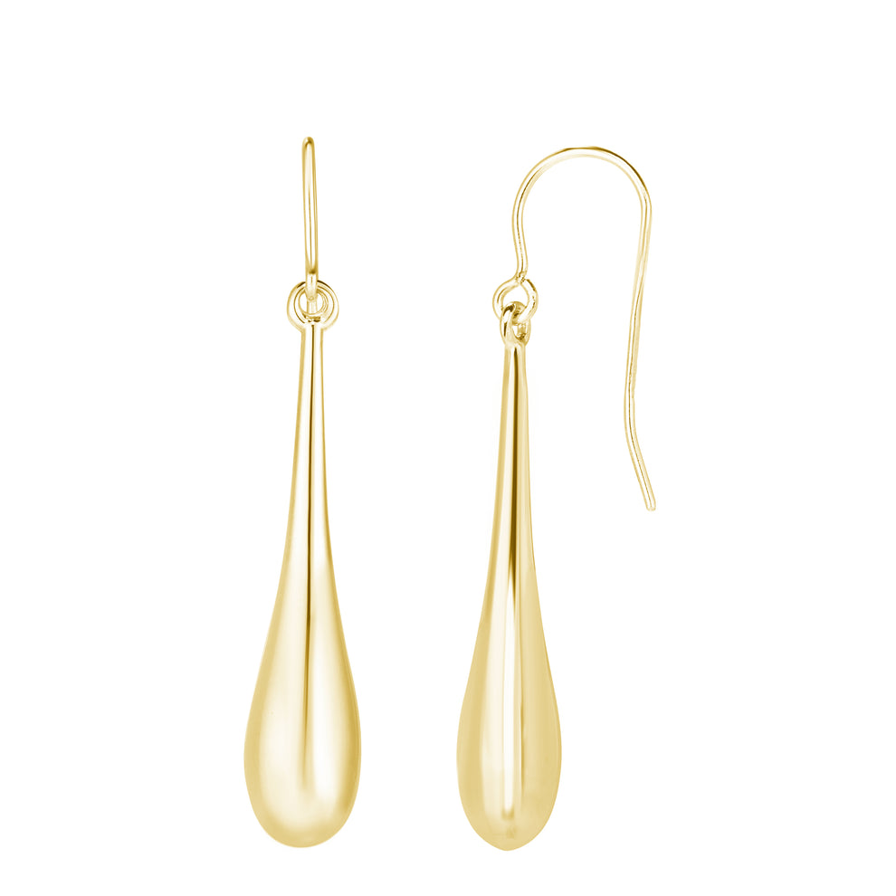 14K Gold Polished Graduated Tear Drop Earring – Jewelry Spot USA